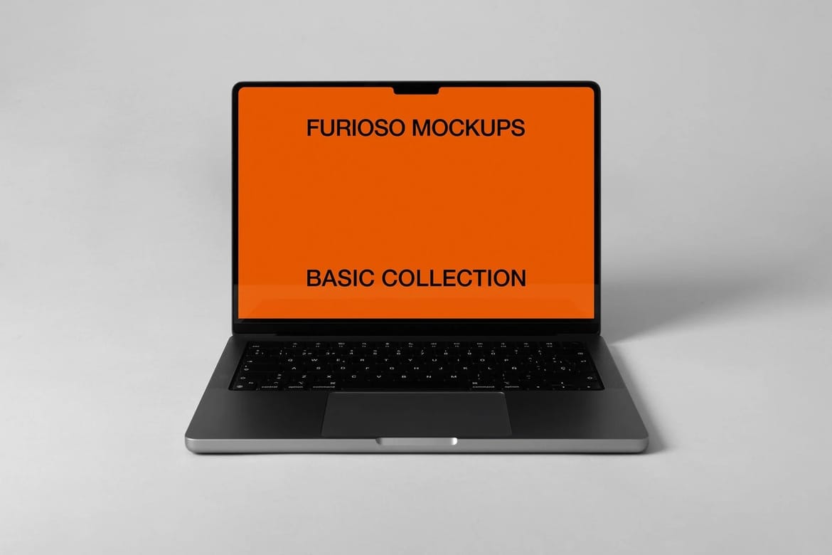 MacBook Mockup 01FM | Premium & Free PSD Mockup Store
