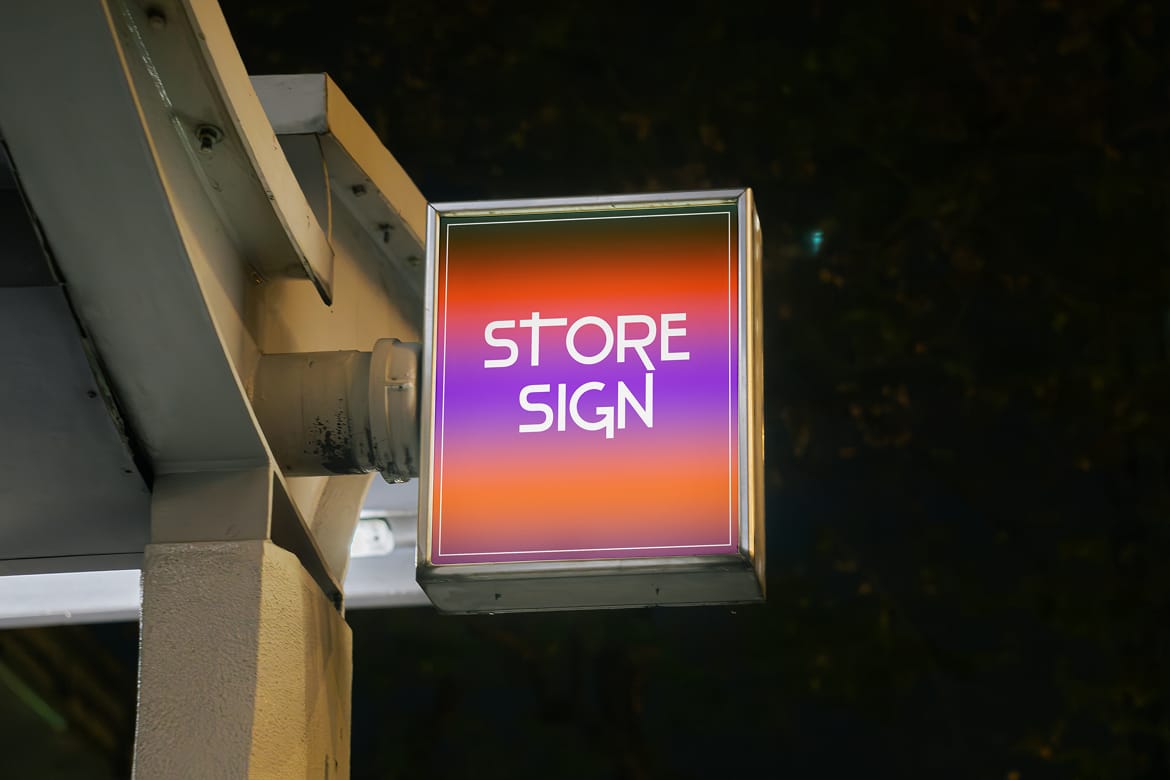 Sign Store Mockup | Premium & Free PSD Mockup Store
