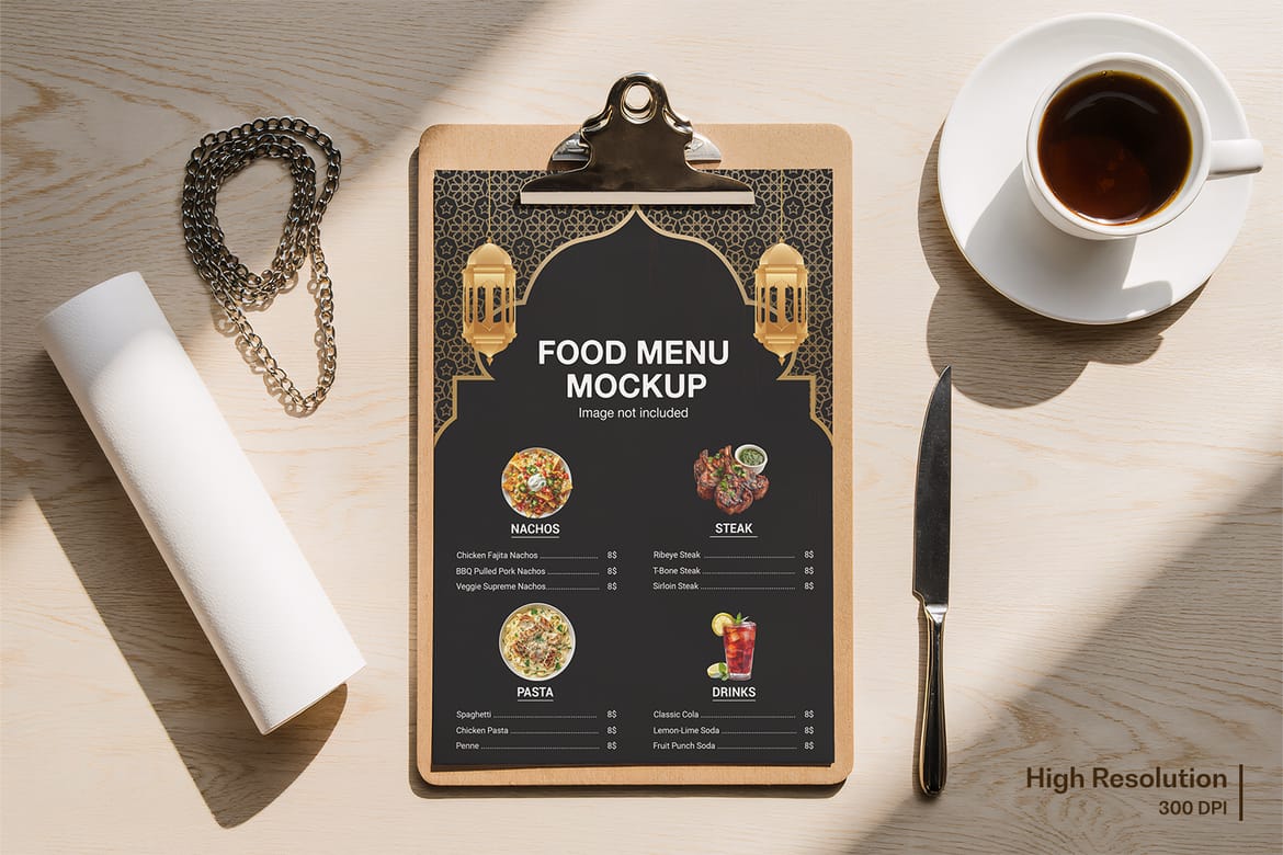 Clipboard Menu Mockup | Premium & Free PSD Mockup Store