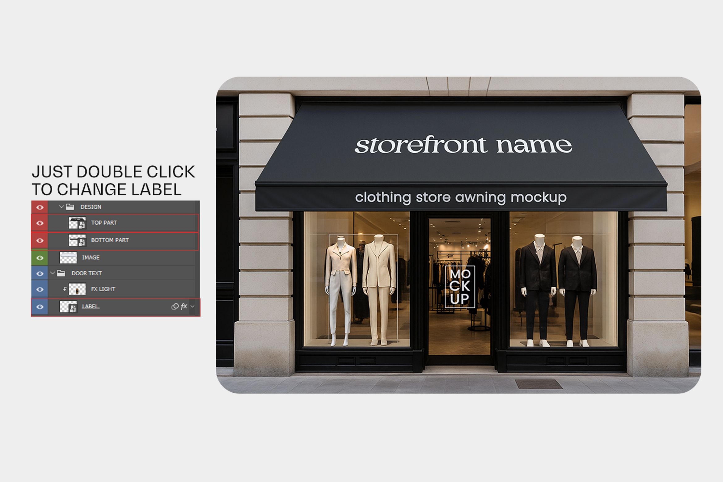 Shop Awning & Window Logo Mockup | Premium & Free PSD Mockup Store