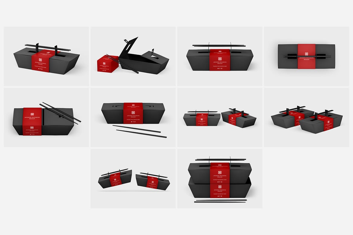 Japanese Packaging Mockup Set | Premium & Free PSD Mockup Store
