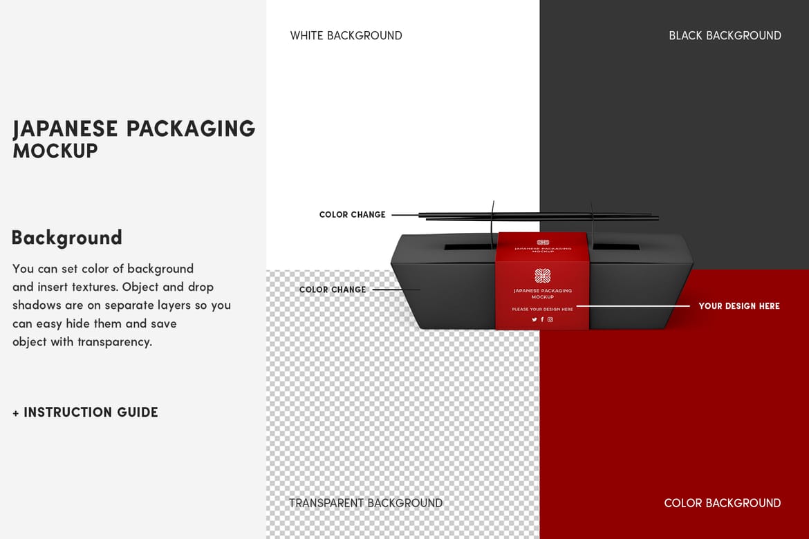 Japanese Packaging Mockup Set | Premium & Free PSD Mockup Store
