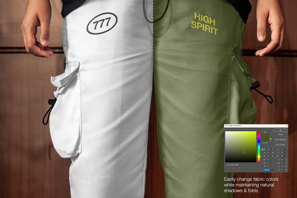 Cargo Pants Mockup (With Model) | Premium & Free PSD Mockup Store