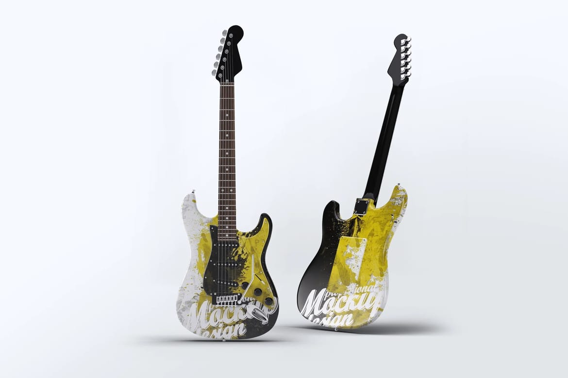 Electric Guitar Mock-Up | Premium & Free PSD Mockup Store