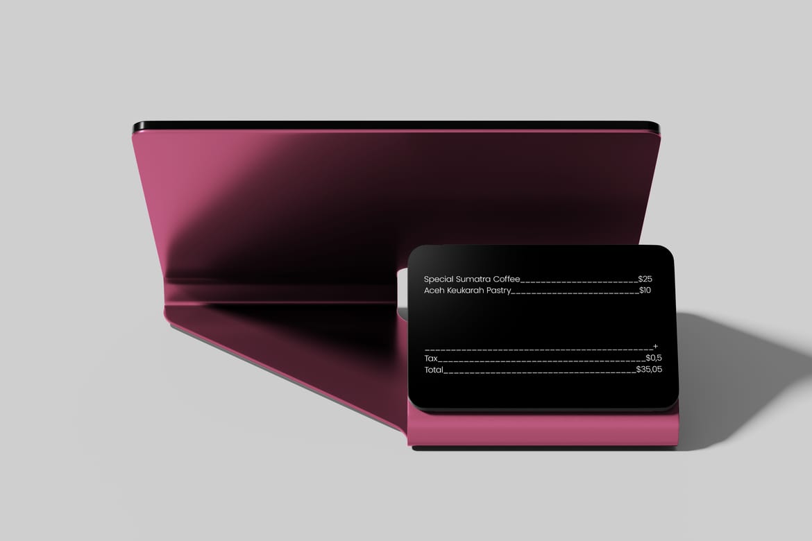Free Cashier and Pos System Device Mockup | Premium & Free PSD Mockup Store