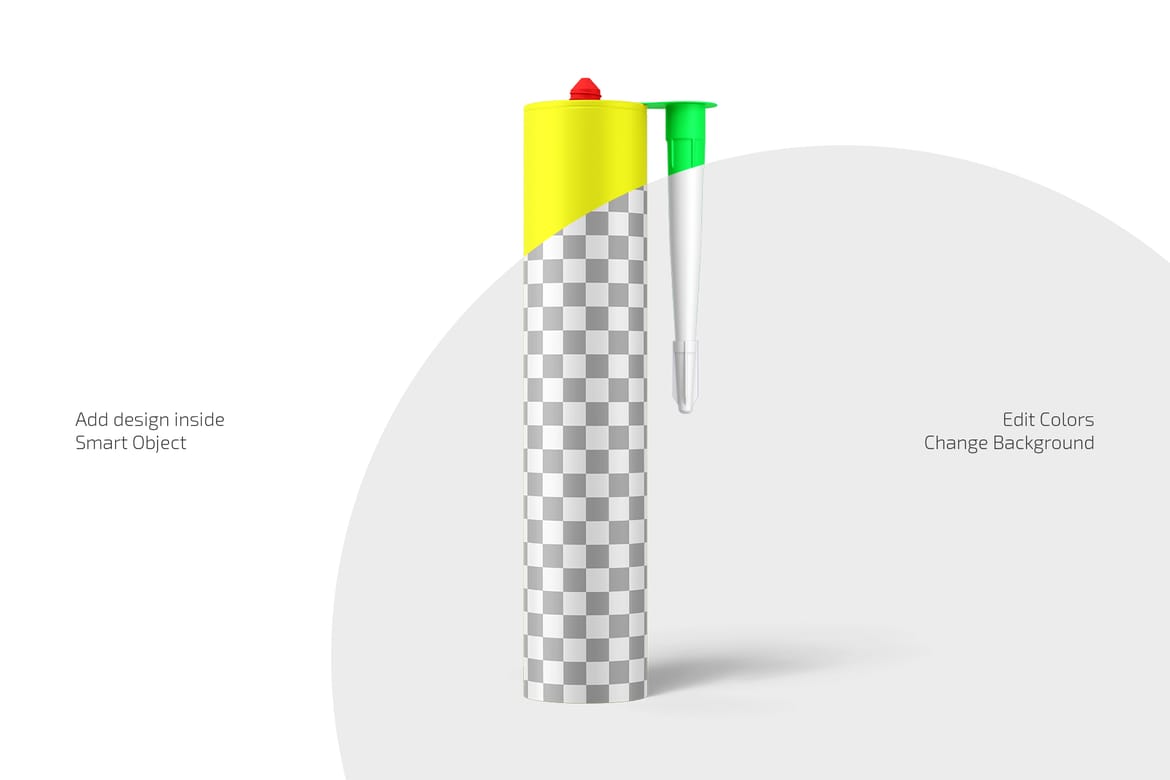 Silicone Sealant Tube Mockup Set | Premium & Free PSD Mockup Store