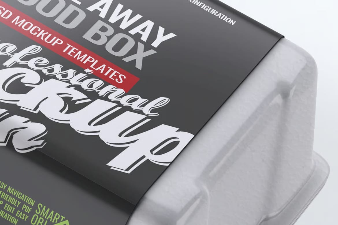 Take Away Food Box Mock-Up | Premium & Free PSD Mockup Store