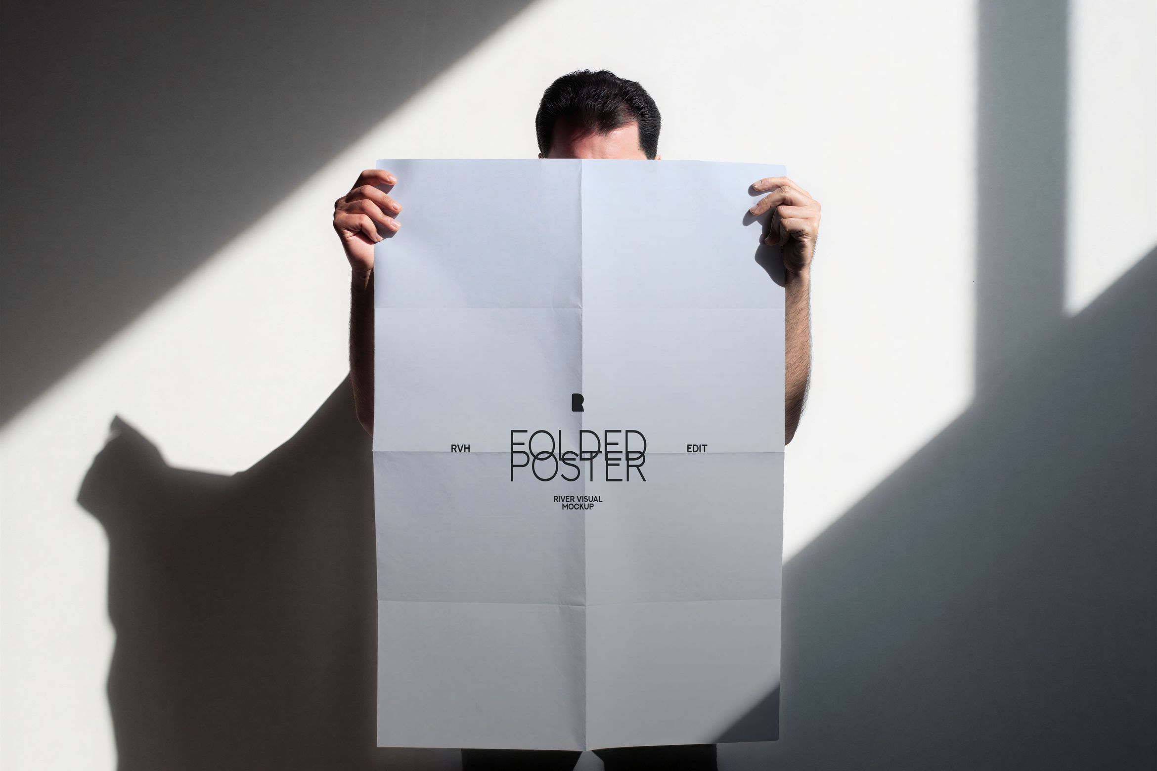 Free Folded Poster Mockup | Premium & Free PSD Mockup Store