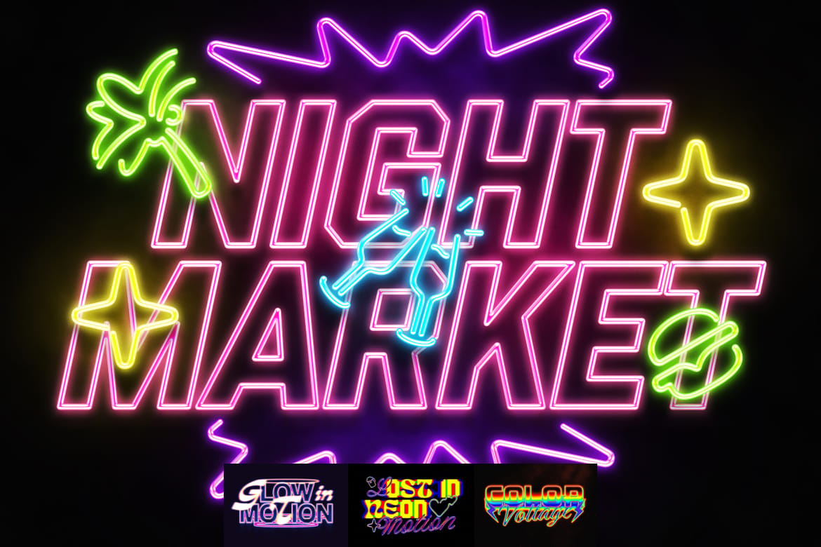 Neon Heatmap Text Effect | Premium & Free PSD Mockup Store