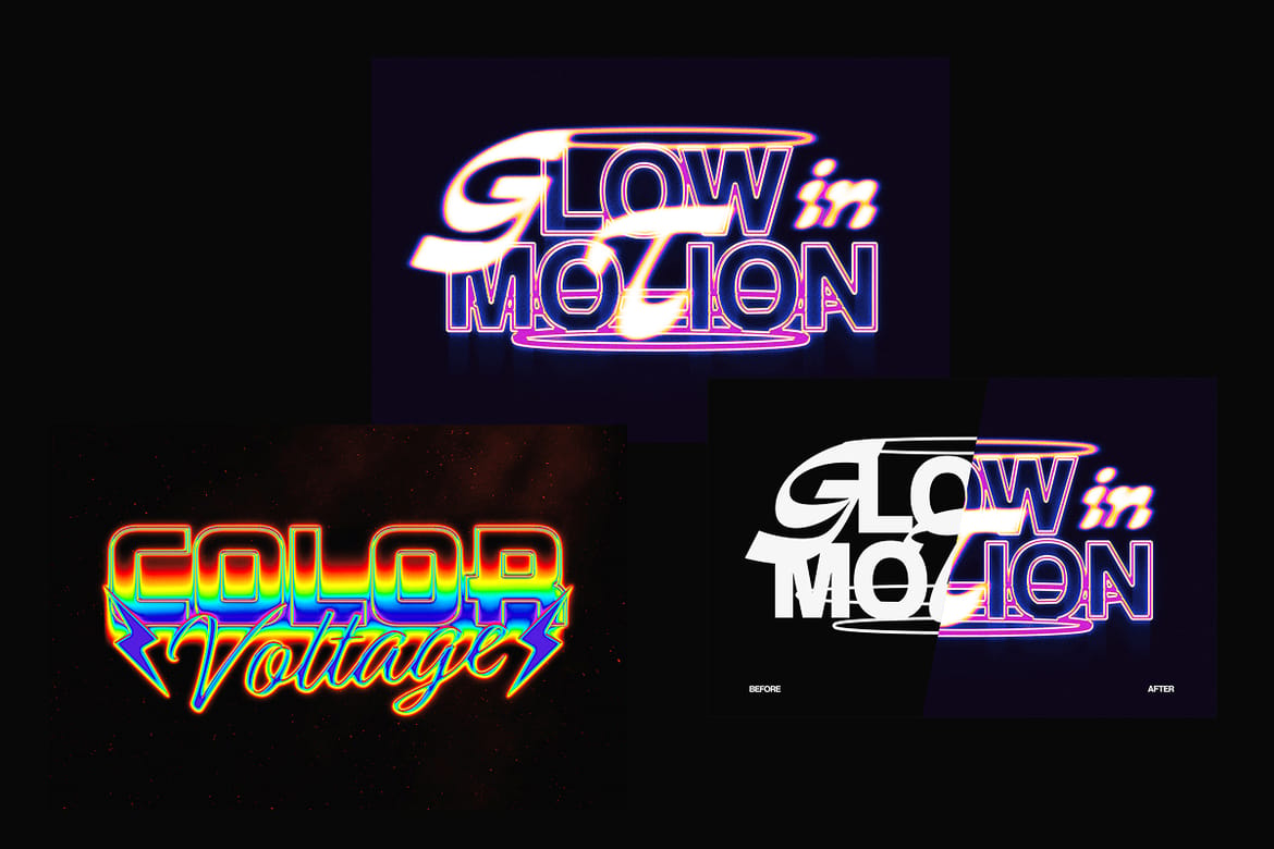 Neon Heatmap Text Effect | Premium & Free PSD Mockup Store