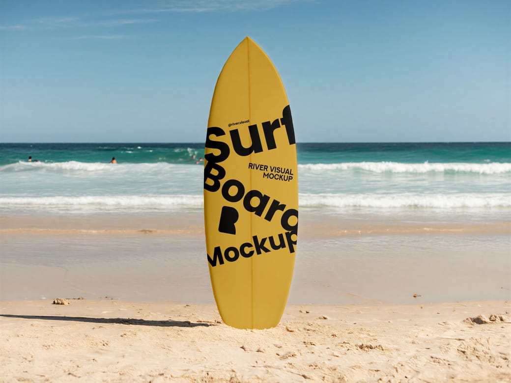Free Surfboard Mockup | Premium & Free PSD Mockup Store