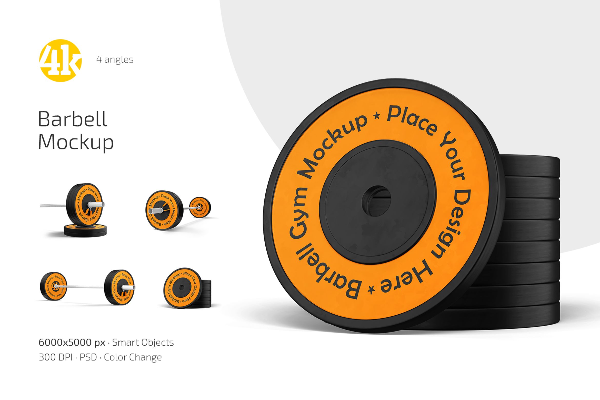 Barbell Mockup Set | Premium & Free PSD Mockup Store