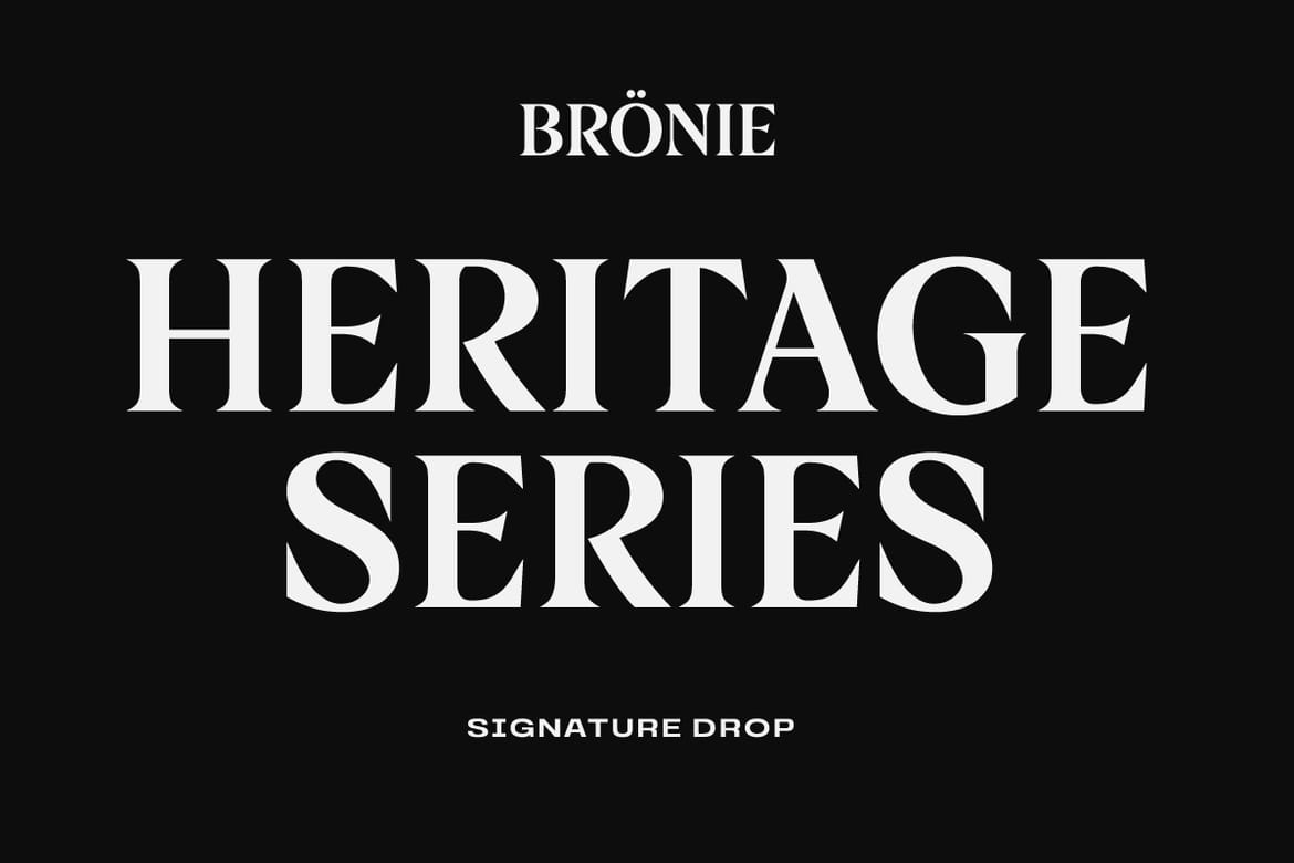 Bronie – Serif Classic Font | Premium & Free PSD Mockup Store