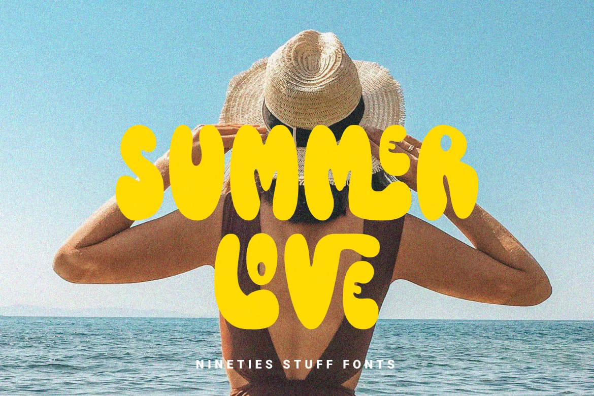Nineties Stuff - Groovy Font | Premium & Free PSD Mockup Store