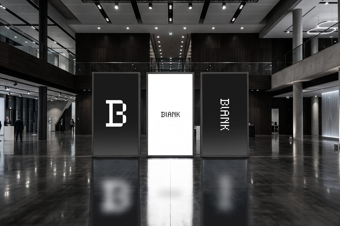 Atrium Poster Display | Premium & Free PSD Mockup Store